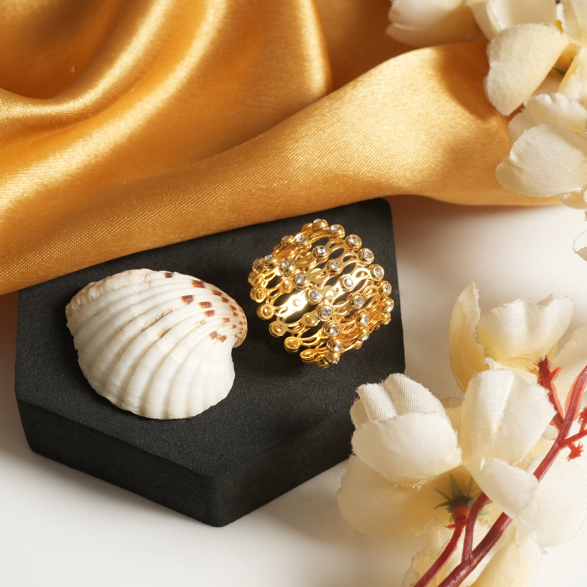 Golden Convertible Sterling Silver Ring – Unisex