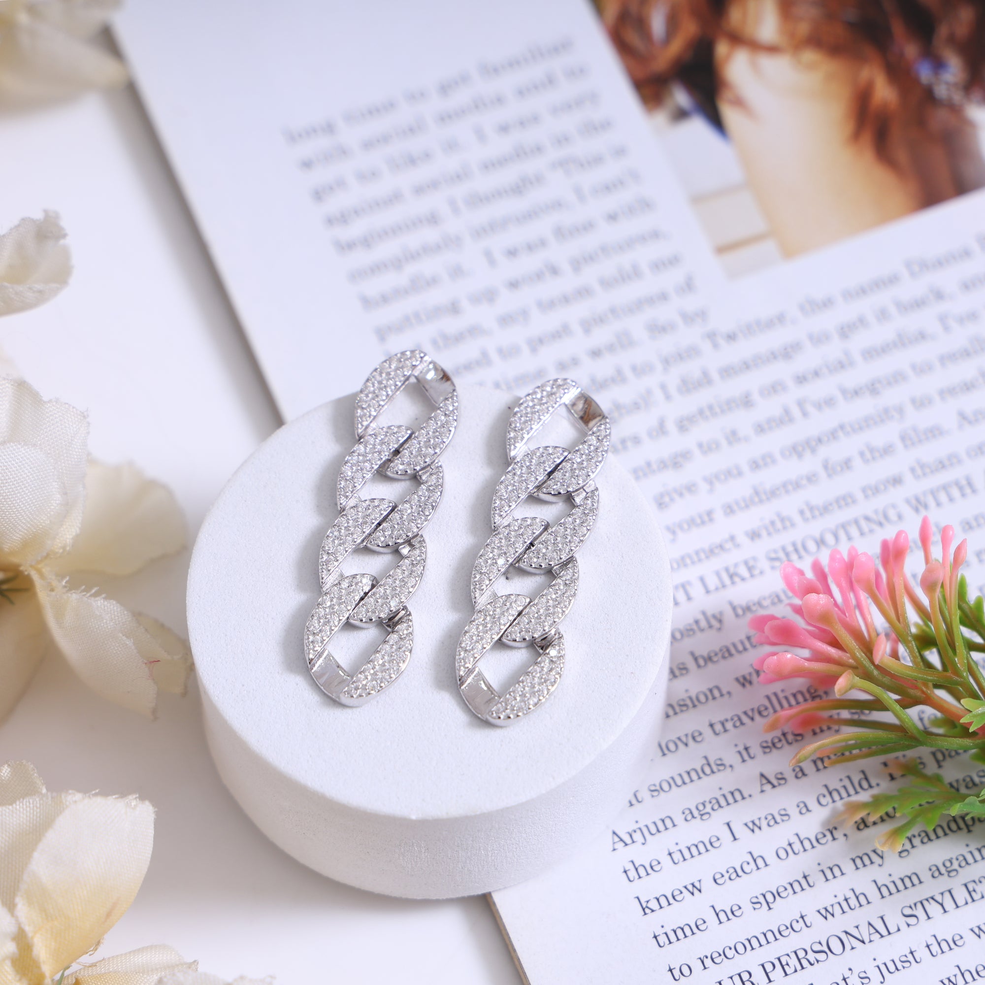 Trishhna Silver Earrings – Feminine & Classy